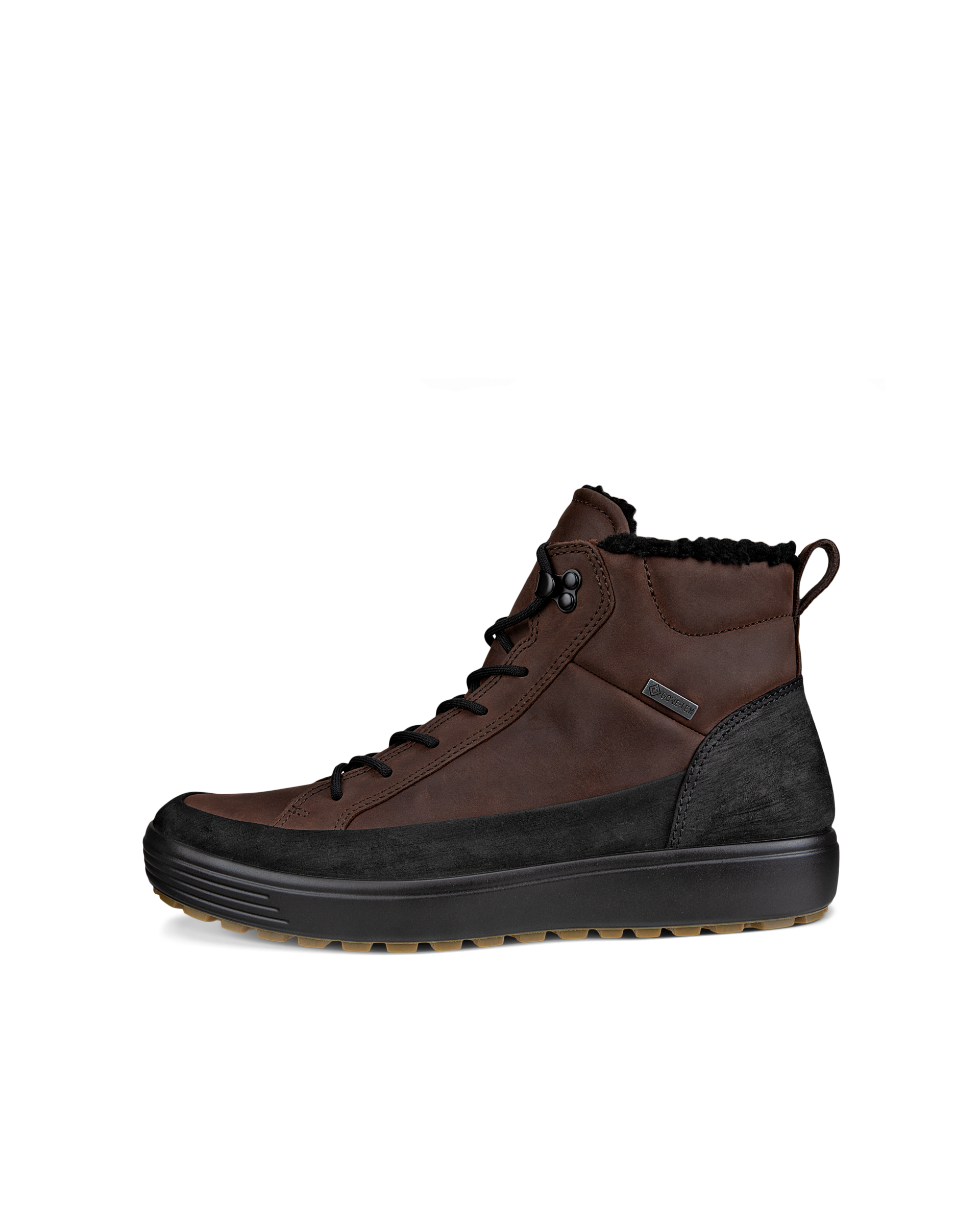 Men's Nubuck Gore-Tex High-Top Boot ECCO Soft 7 Tred Brown - ECCO® Shoes